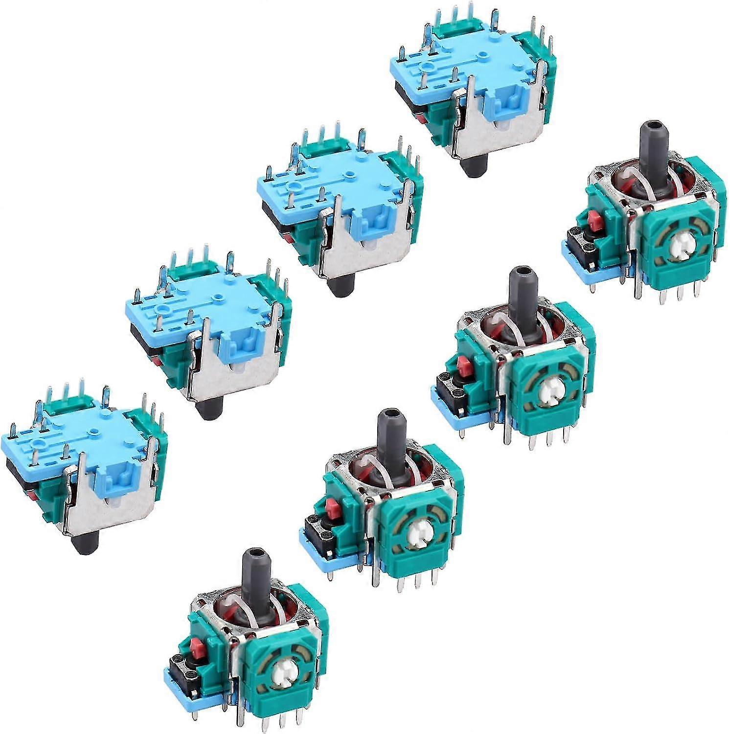 8PCS Replacement Joysticks for PS5 DualSense Controller, 3D Analog Sensor Thumbsticks Module ...