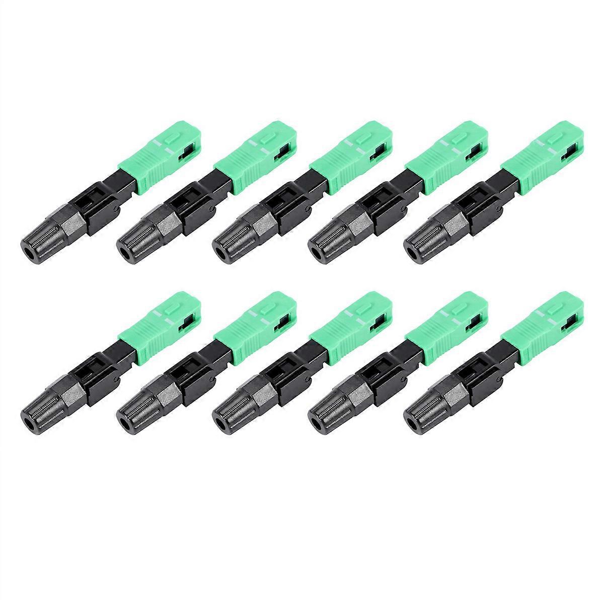 10Pcs Sc/ Fiber Optic Connector Embedded Single Mode Component Fiber ...