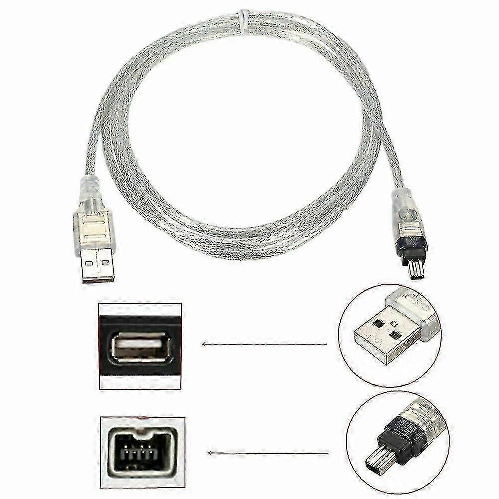 For Mini DV MiniDV USB Data Cable FireWire IEEE 1394 HDV Camcorder to ...