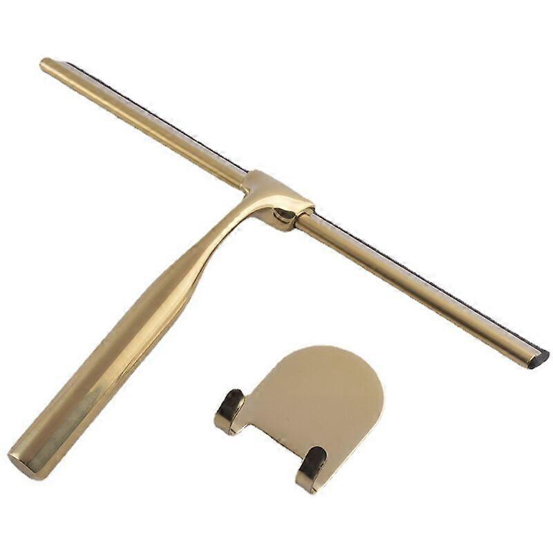 Gold Stainless Steel Shower Squeegee for Bathroom, Wide Shower Glass ...
