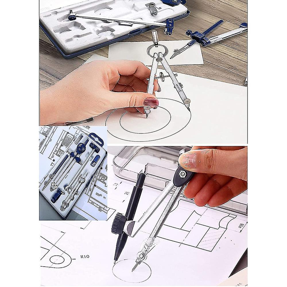 9pc Drafting Compass For Geometry Set Tool Compass Drawing Tool For ...