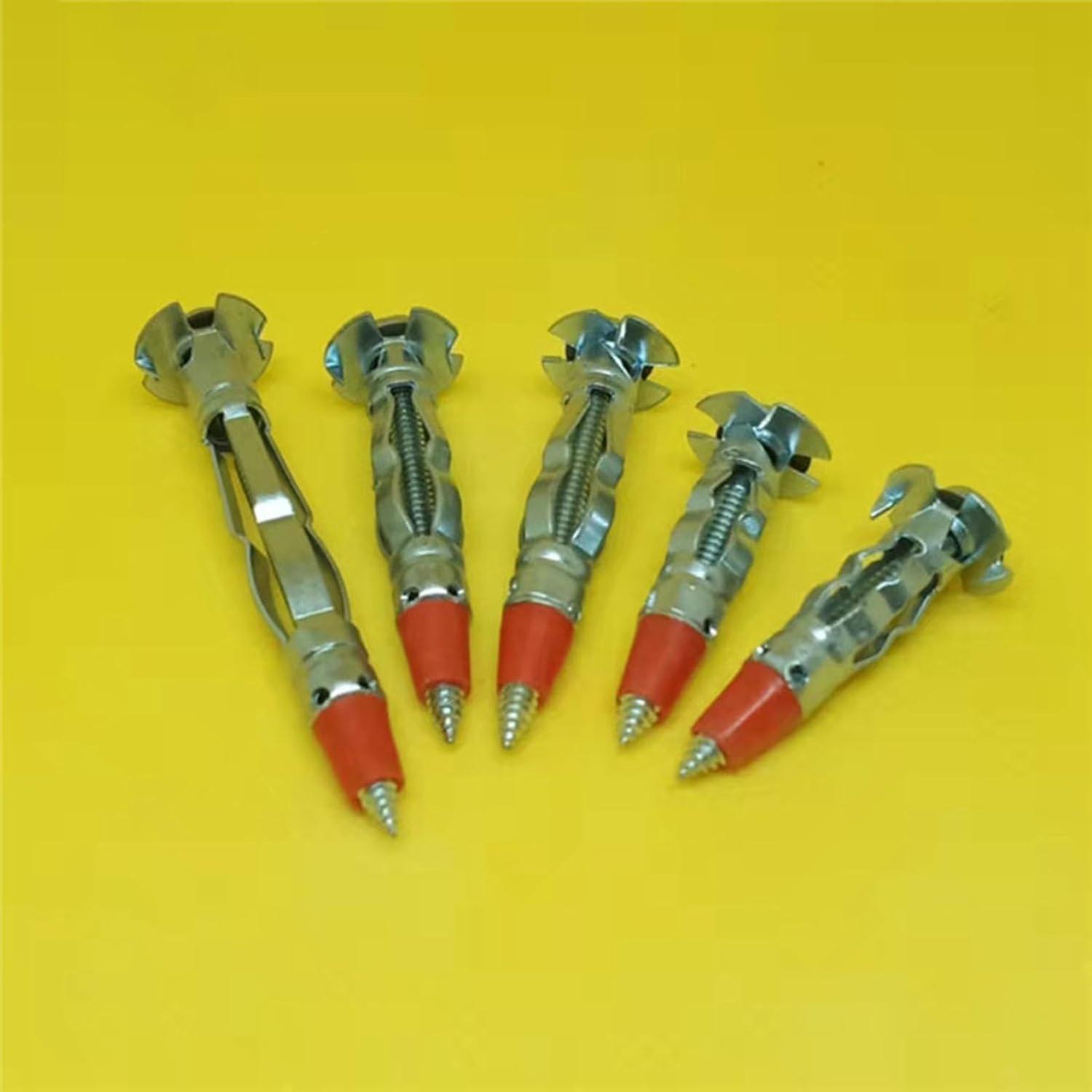 50-Pack Wall Mounting Fasteners: Expansion Bolts, Drywall Anchors, and ...