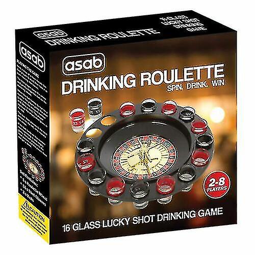 Drinking Roulette Party Set Spin Shot Stag Hen Game Glass Games Adult ...