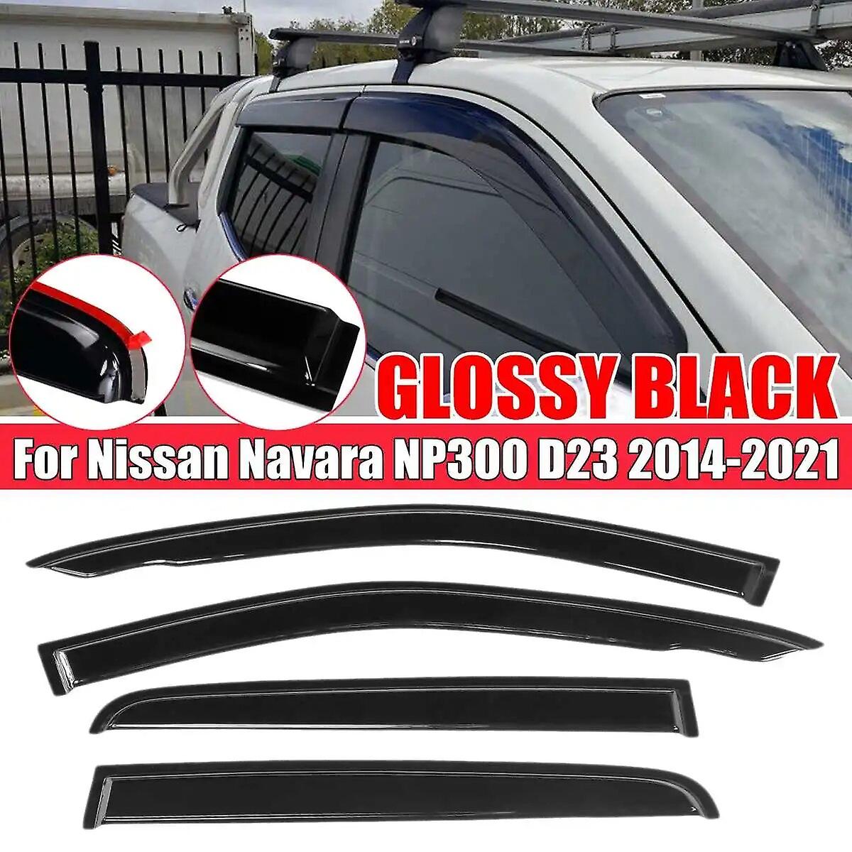 4pcs D23 Car Window Wind Rain Visor Deflectors Tinted Windows Shield ...