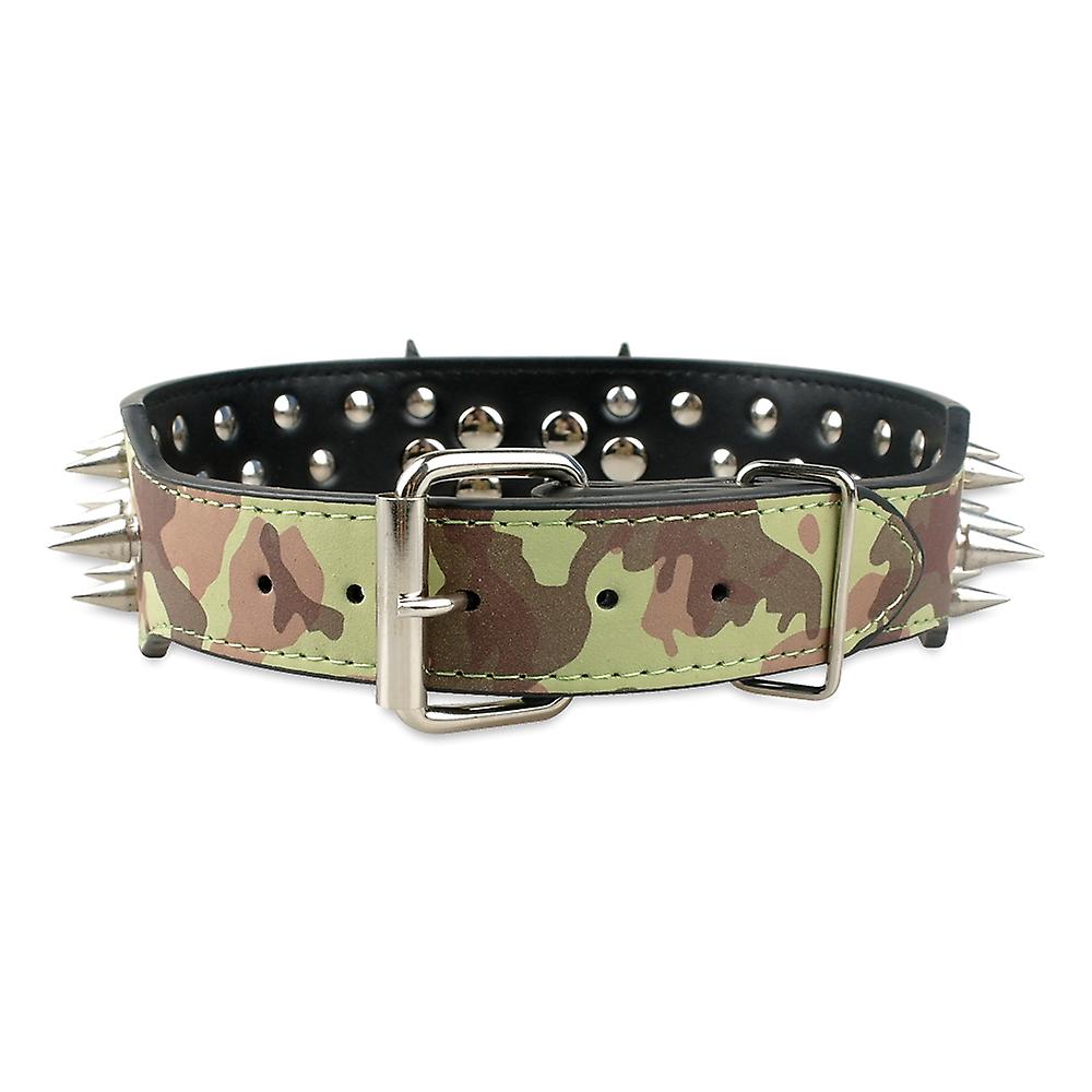 5cm Wide Cool Sharp Spiked Studded Leather Dog Collars for Pitbull ...