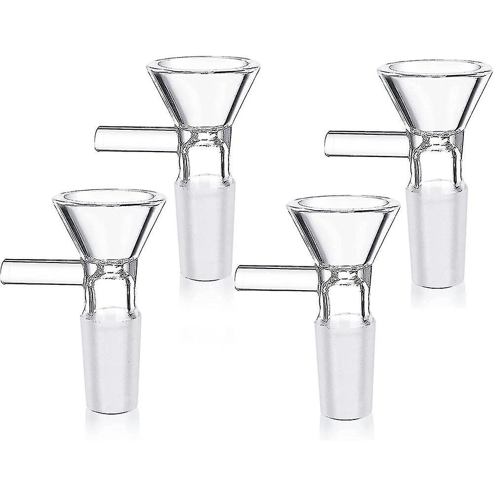 4 Pieces Bowl - Clear Glass Funnel, Scientific Small Glass Funnel(14 mm ...