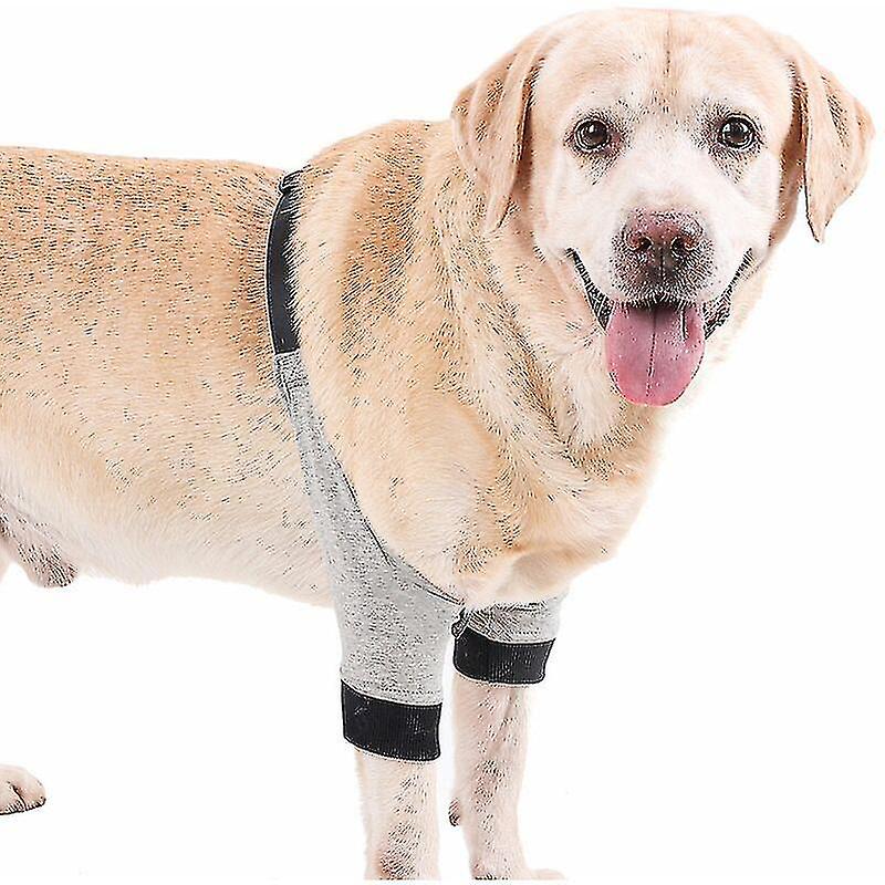 Dog Elbow Pads Adjustable Front Leg Covers Pet Surgery Injury Recovery ...