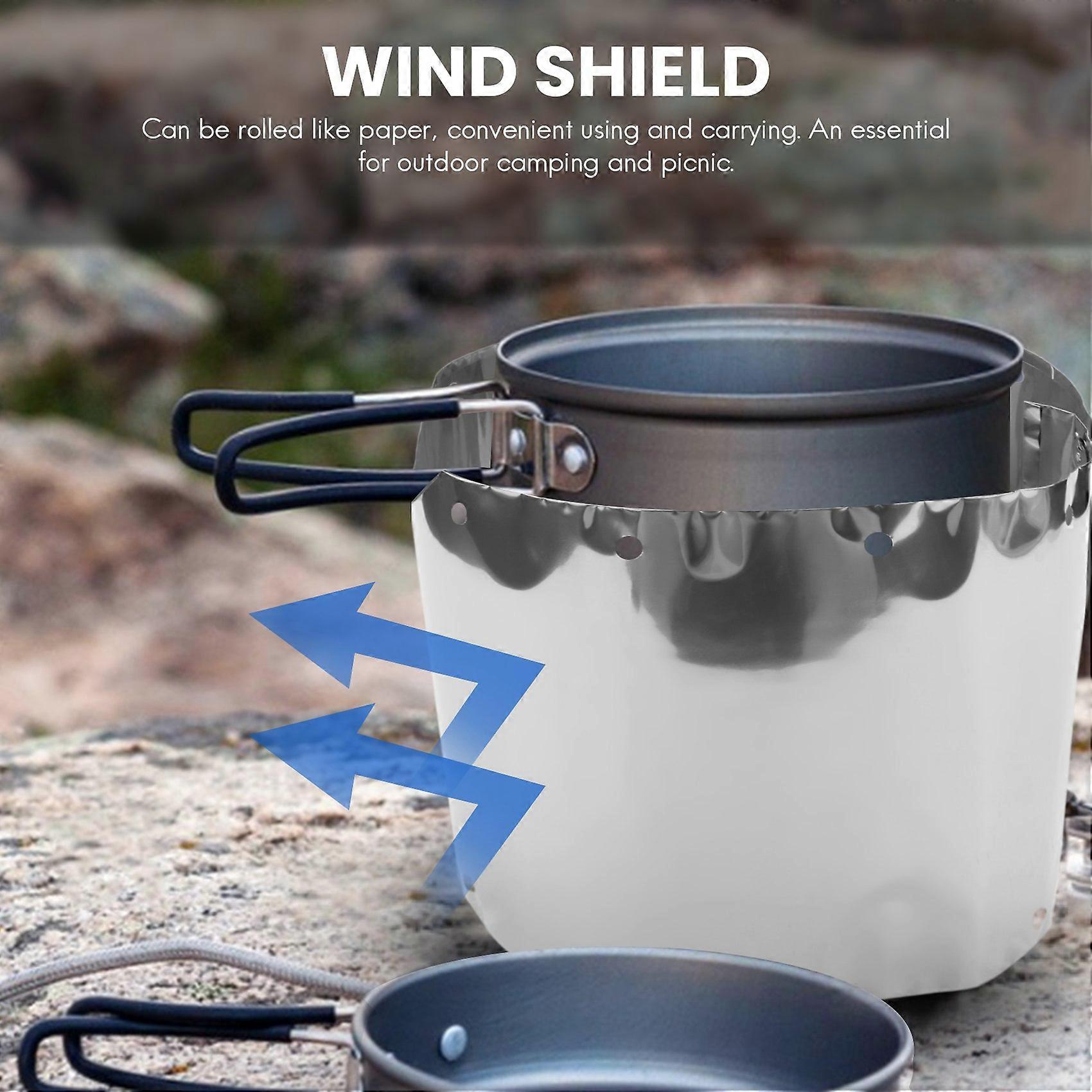 Pure Titanium Camping Stove Wind Shield Camping Stove Wind Screen ...