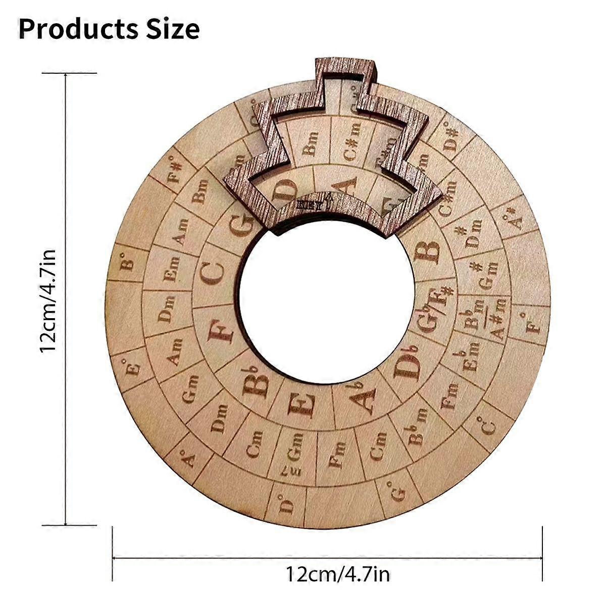 Wooden Melody Tool Music Instrument Wood Melody Maker Circle of Fifths ...