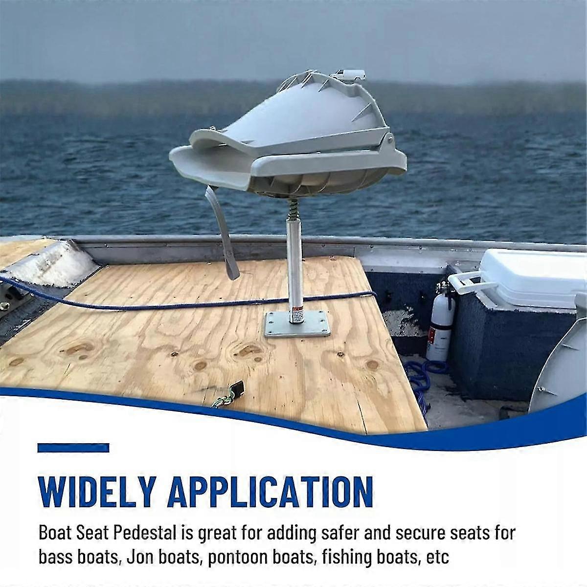 Utility Aluminum Boat Seat Base, 7 x 7 Inch Boat Seat Pedestal with 3/4 ...