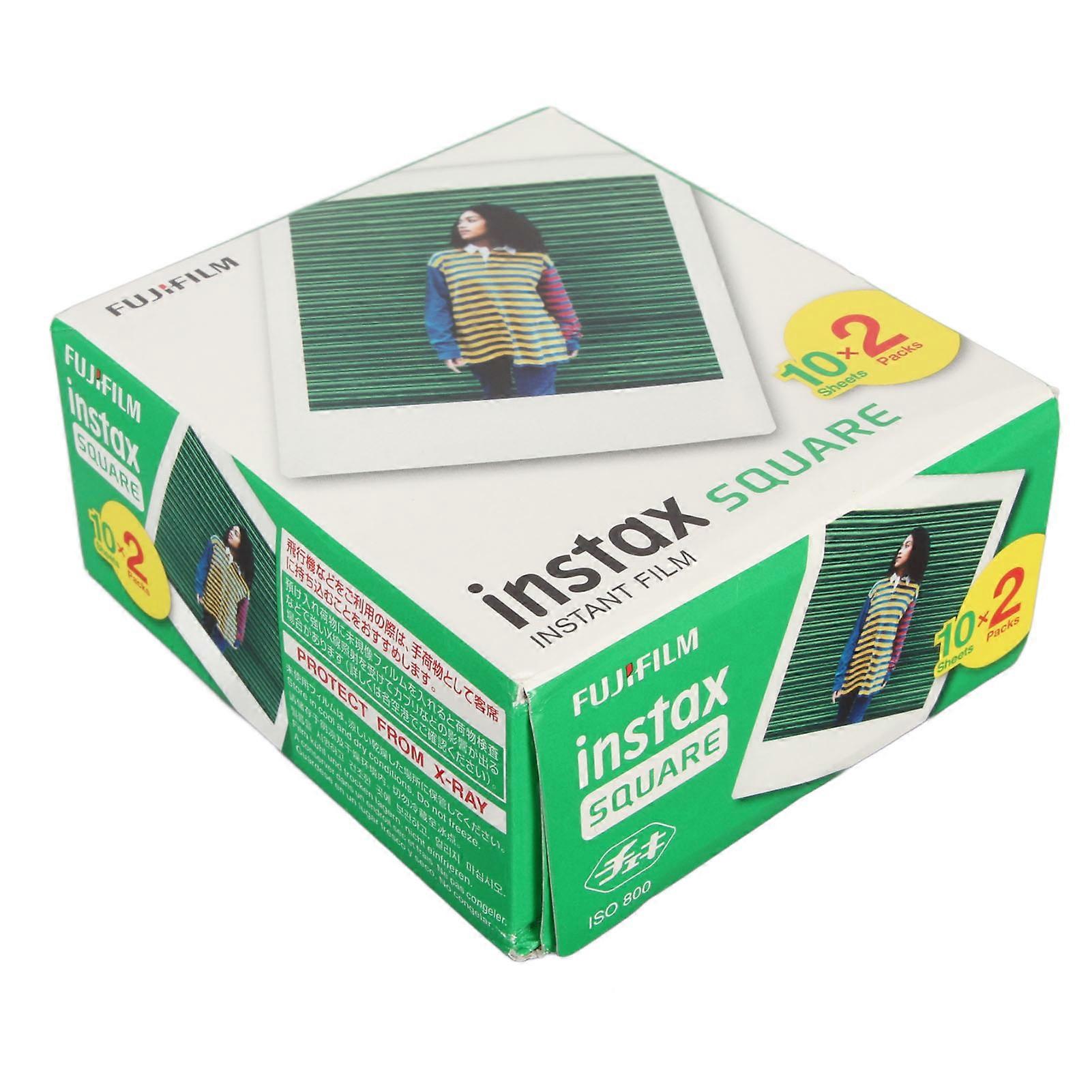 20 Sheet Camera Instant Film for Fujifilm Instax Square ISO 800 Vivid ...