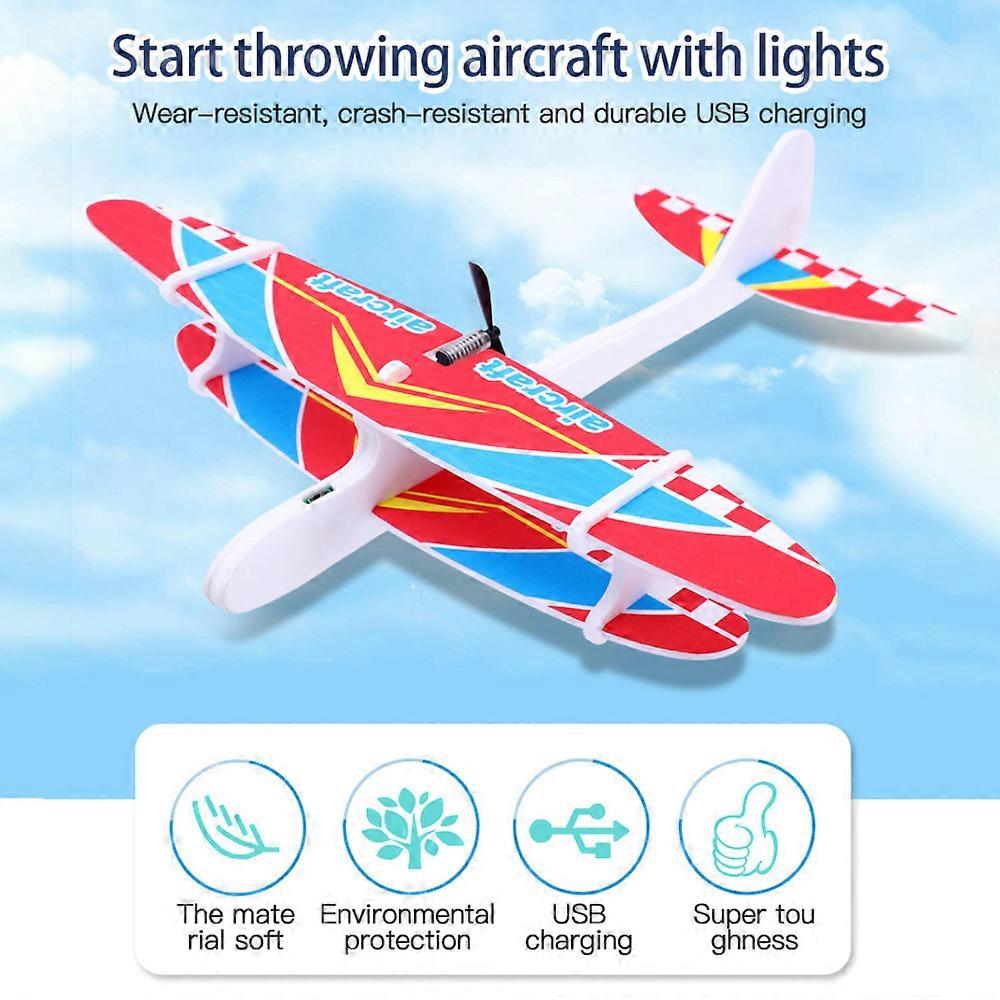 Large EVA Foam Aircraft Toy Hand Throwing Flying Airplane Flight Glider ...