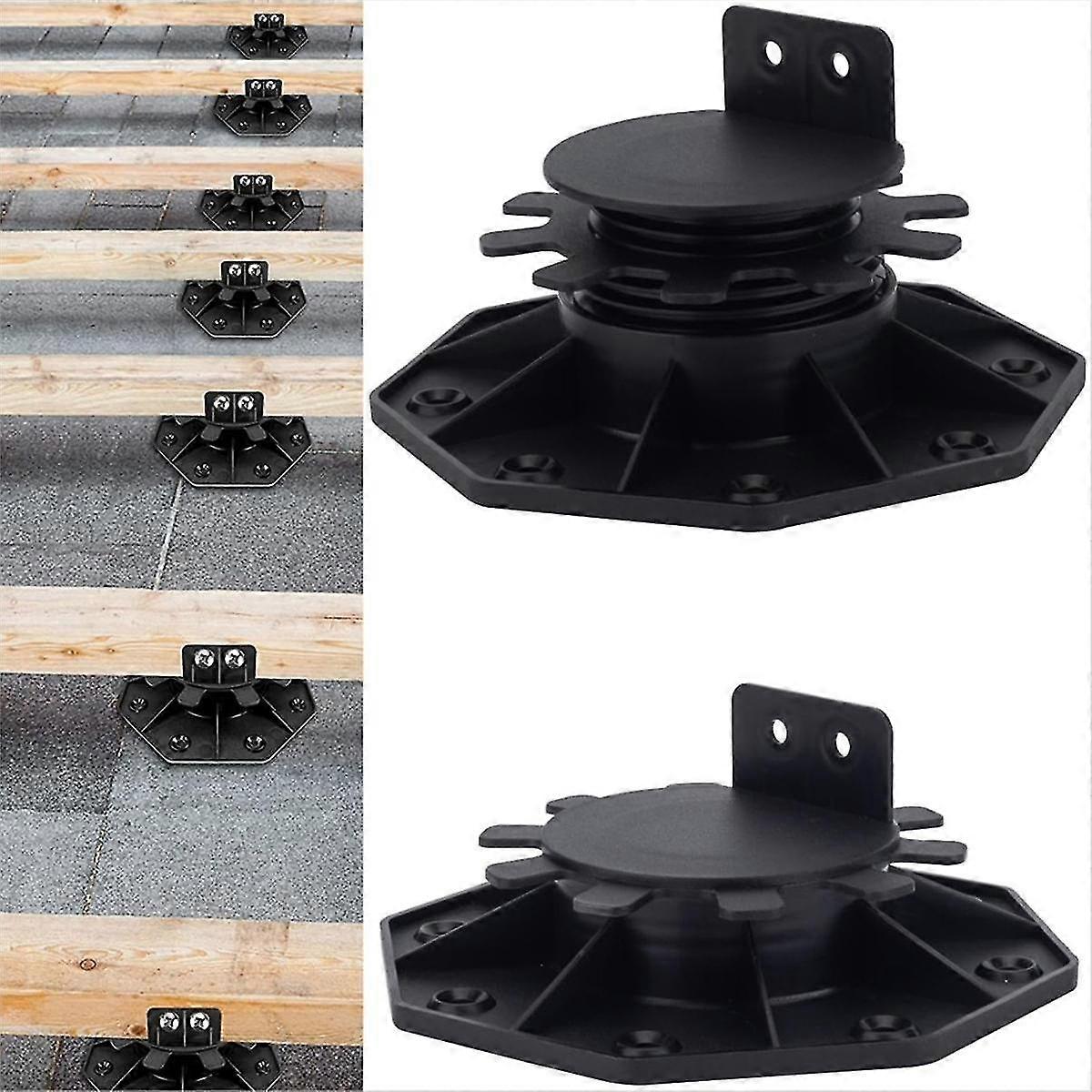 6 Pcs Joist Support Pedestals, Adjustable Decking & Flooring Support ...