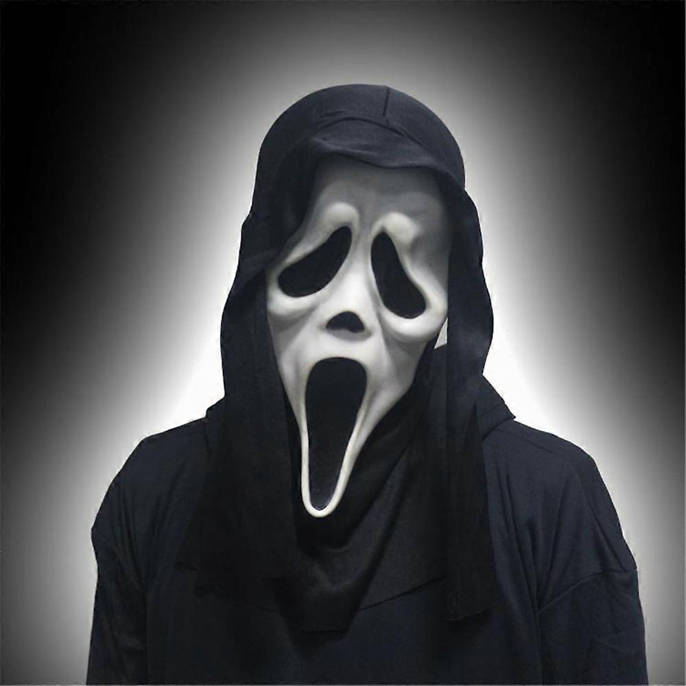 Screaming Ghostface Mask Funny Death Mask Horror Skull HalloweenDemon ...