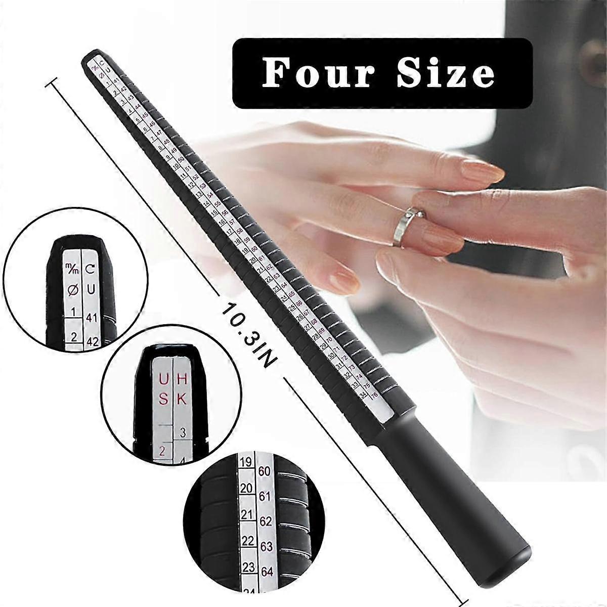 7-Piece Ring Sizer Measuring Tool for Both Men and Women Includes ...