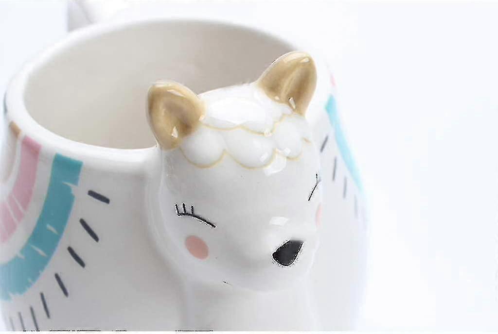 3d Alpaca Llama Coffee Mug With Hand Printed Designs,ceramic Cute Mug ...