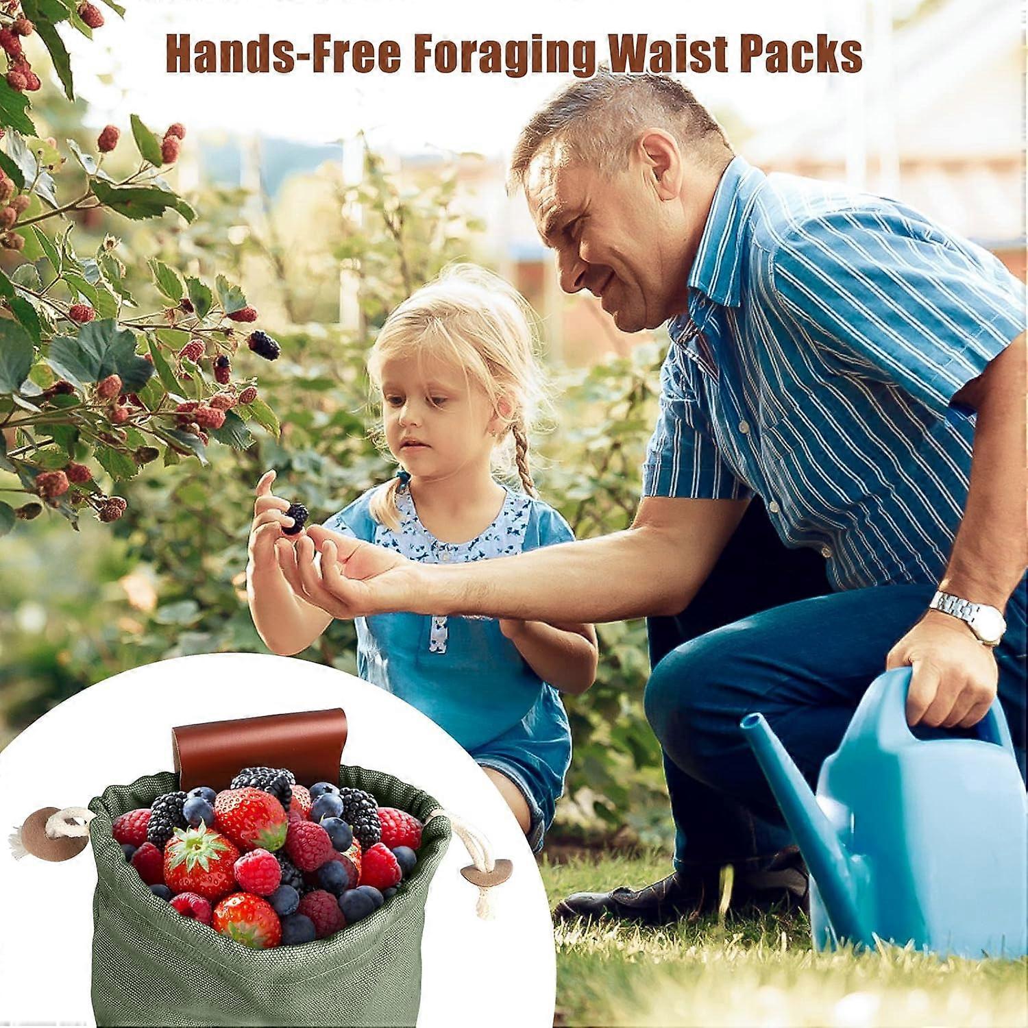 Canvas Bushcraft Bag, 2 Pack Foldable Canvas Leather Feed Bags ...