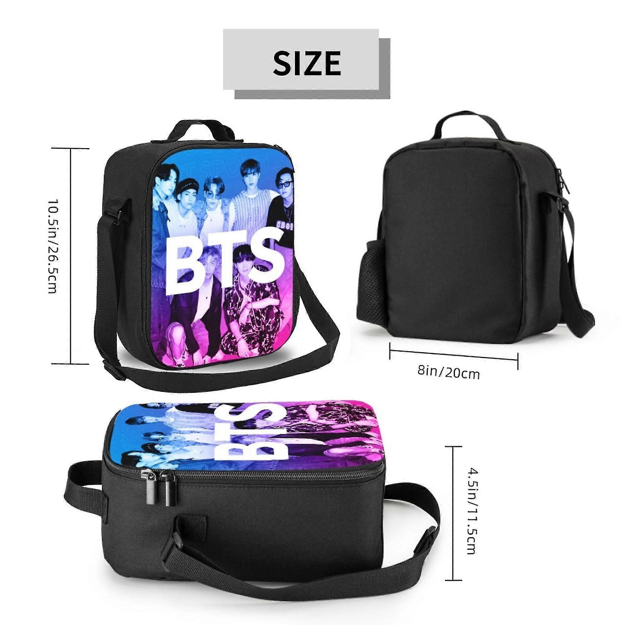 Kpop Bts Lunch Bag Lunch Box Durable Lunch Tote Bag Portable Reusable ...
