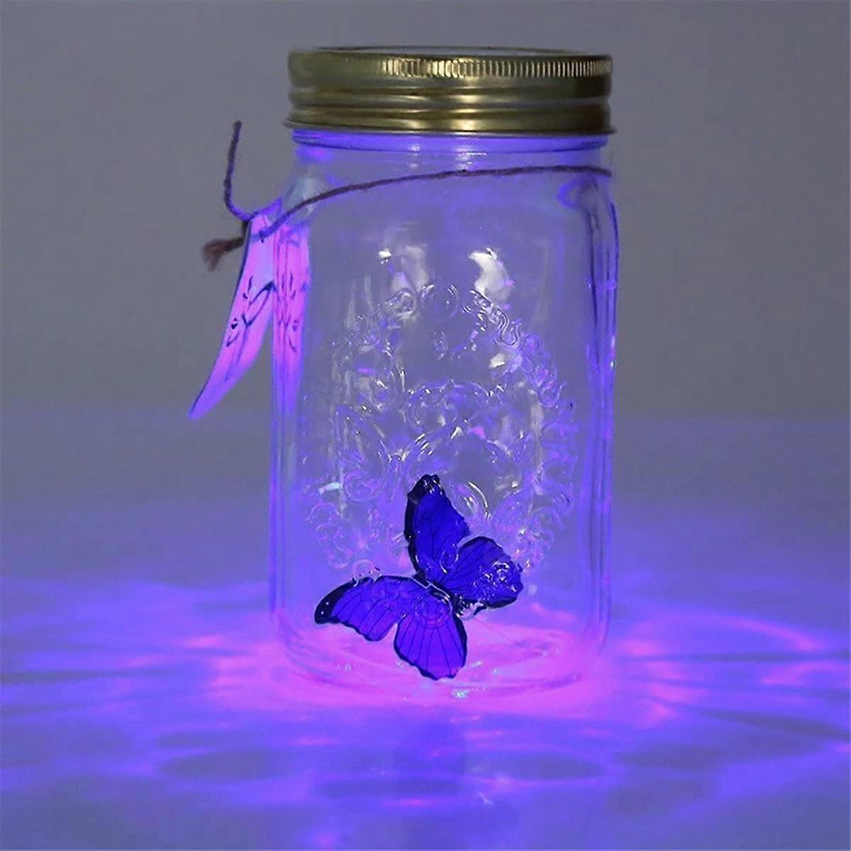 Simulation Butterfly Collection in a Jar, Butterfly Jar That Moves, LED ...