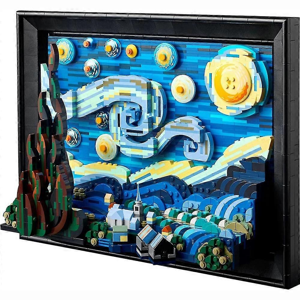 Compatible 21333 Vincent Van Gogh The Starry Night Building Blocks Art ...
