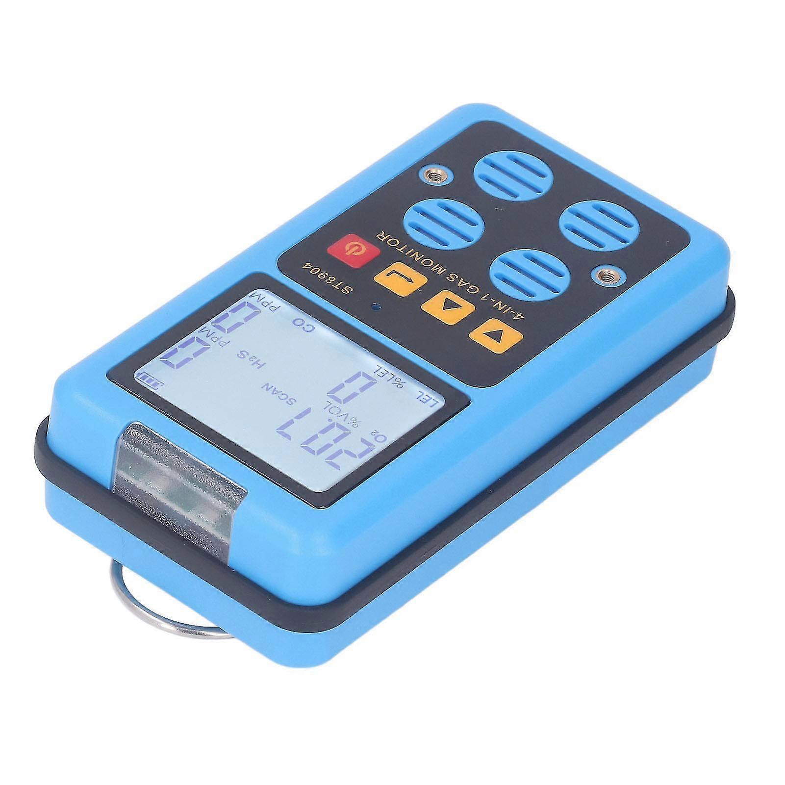 ST8904 Gas Monitor - CO H2S O2 LEL Digital Gas Detector with Sound ...