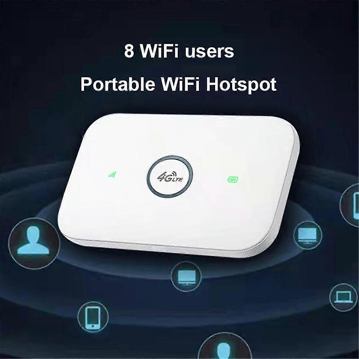 4g Router Wireless Wifi Modem Sim Card Router Mifi Pocket Hotspot 8 ...
