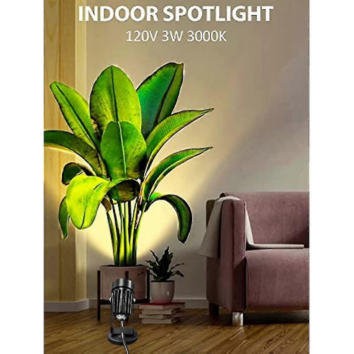 Led spotlys 5w opp lys innendørs spotlight lampe for planter,3 ...