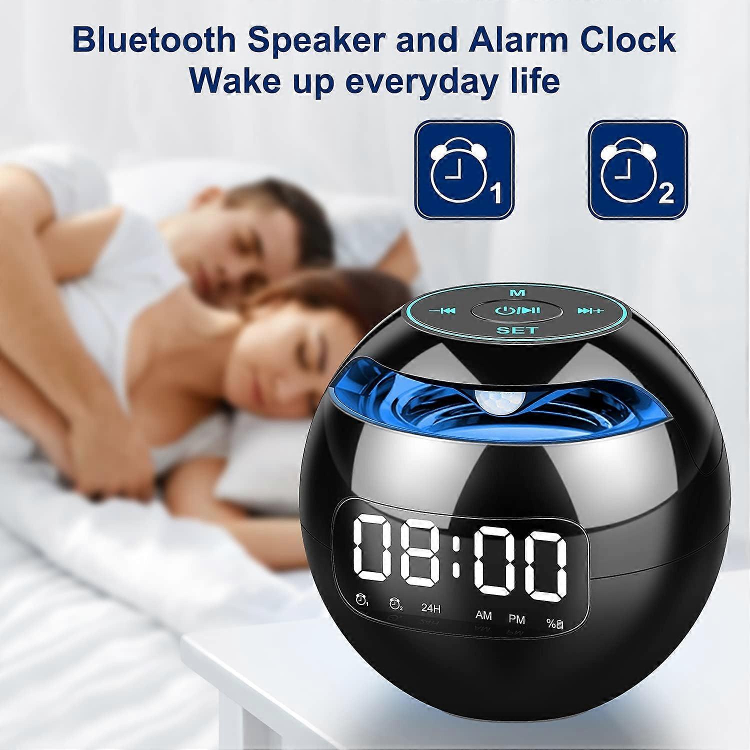 Alarm Clock Radio with Dual Alarms, FM Digital Bedside Clock with ...