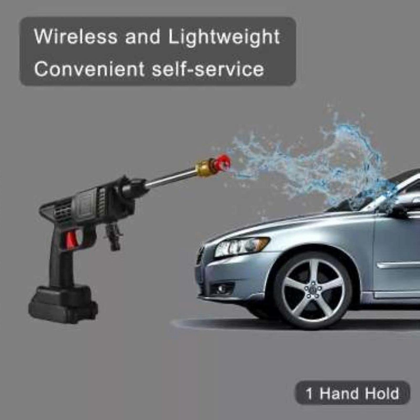 Cordless Pressure Washer, 30Bar Pressure Water Spray Gun, 48V Lithium ...