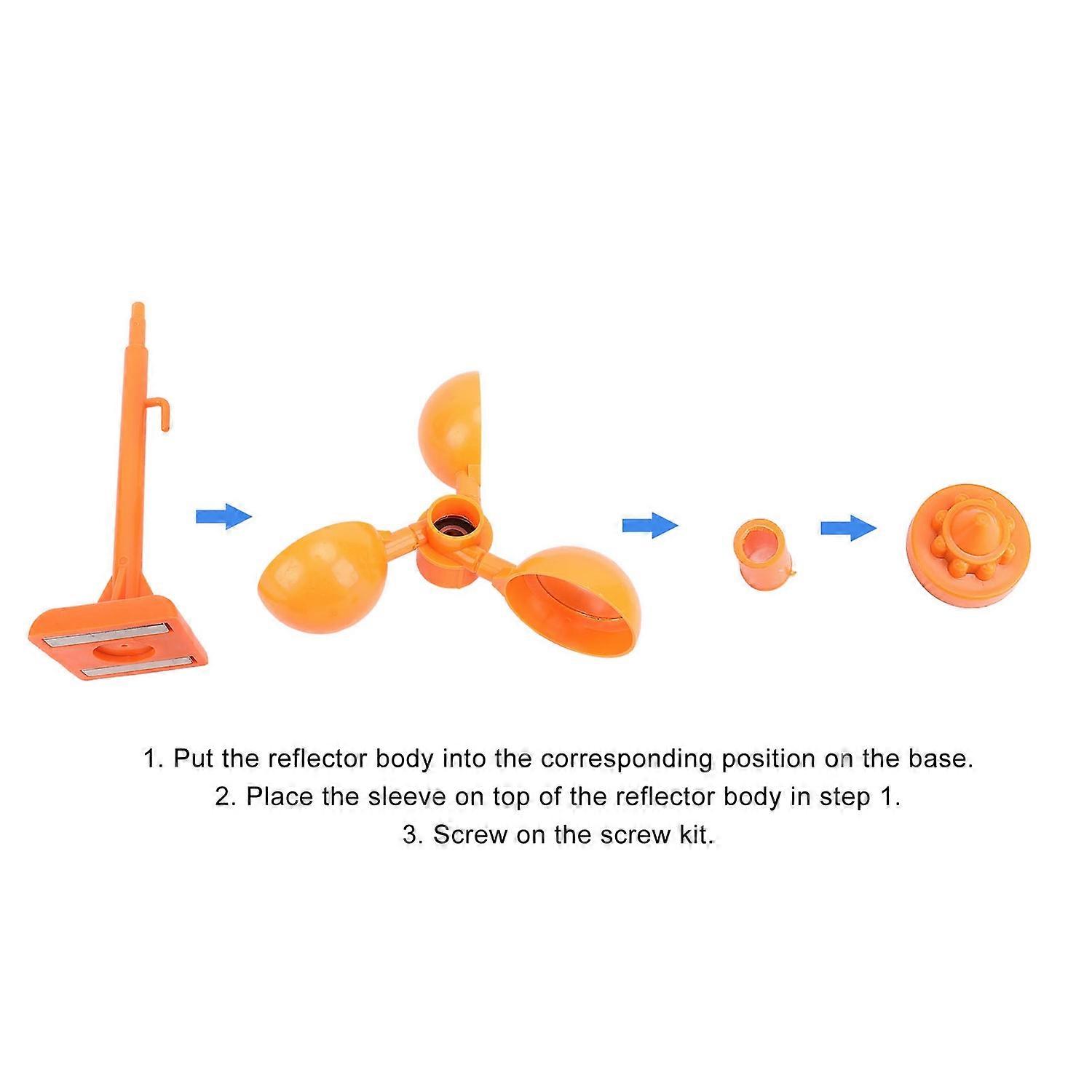 Bird Deterrent Wind Driven Reflective Rotating Magnetic Base Flying ...