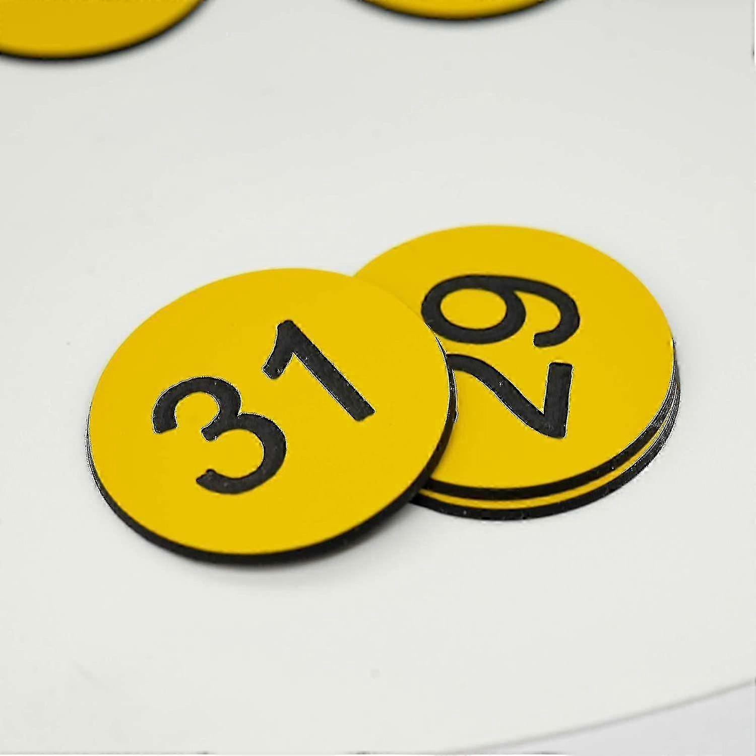 Plastic Number Tags Engraved Numbered Tags Id Tags Key Tags Without ...