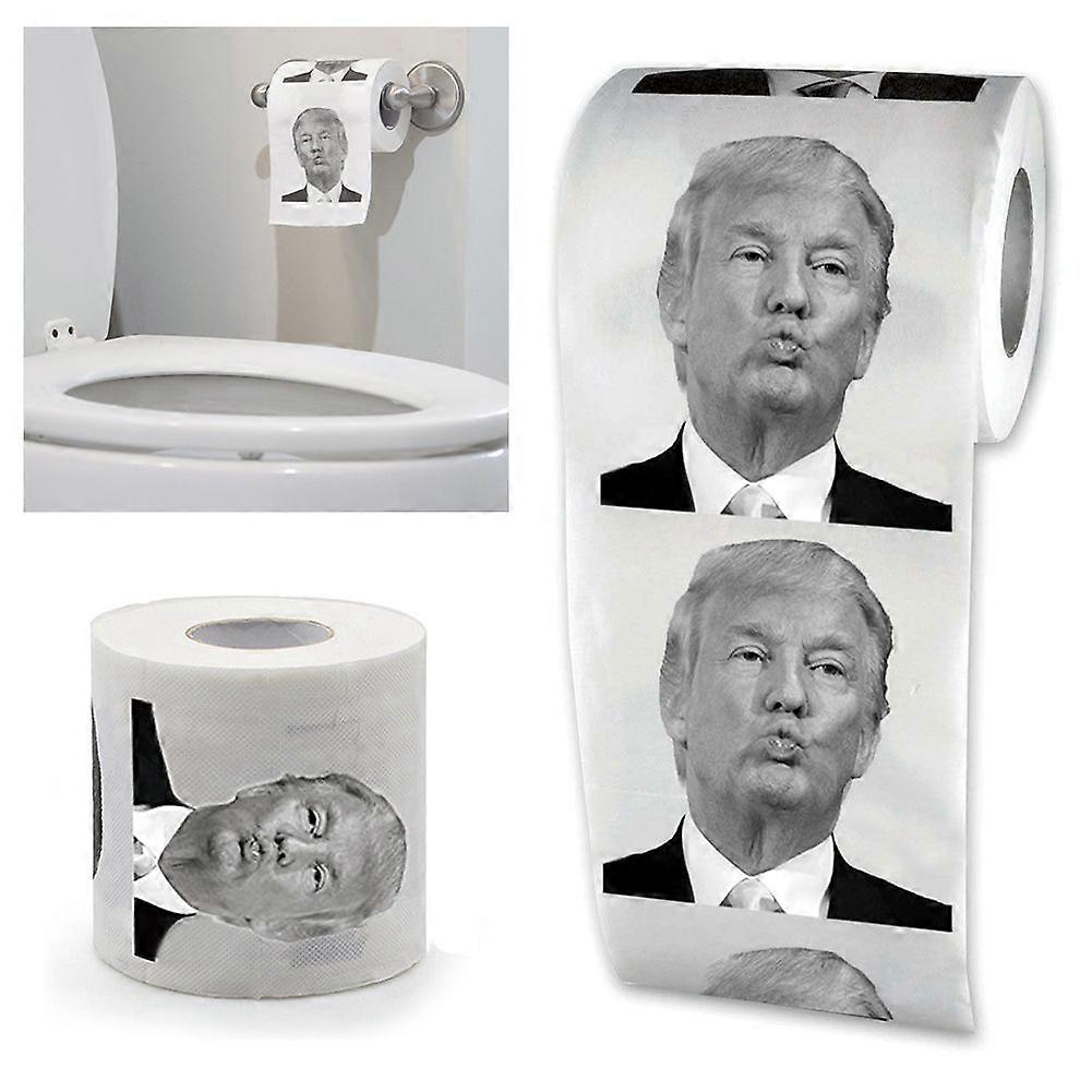 1-10pcs Donald Trump Toilet Rolls Paper Novelty Funny Soft Printed Gift ...