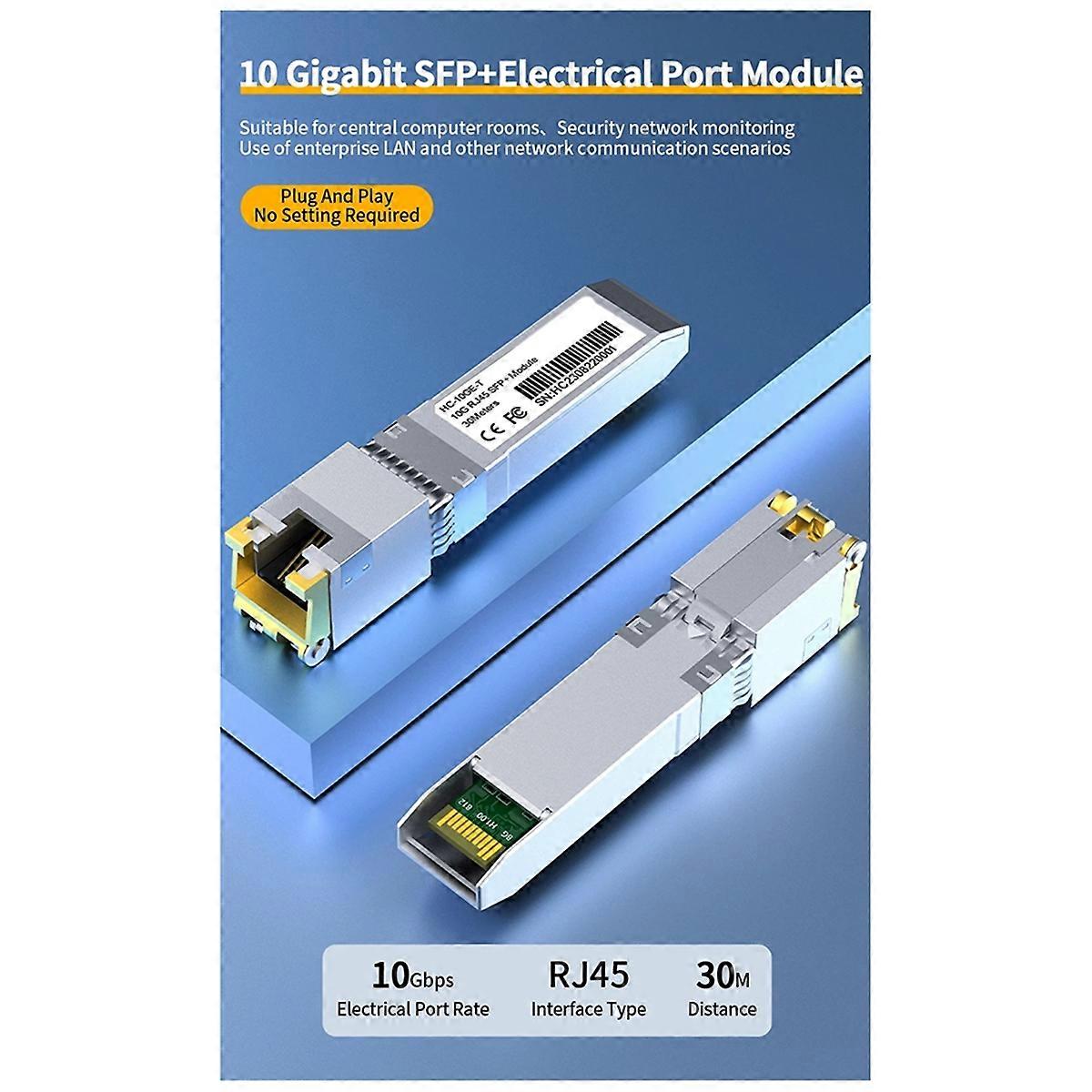 10G SFP+ Module 10GbE Copper SFP Modules Optical Port Turn to RJ45 ...