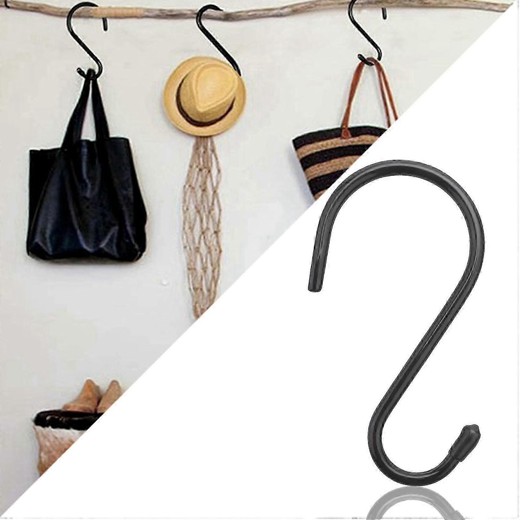 12 Pack 6 Inch Large Heavy Duty S Hooks For Hanging, Non Slip Rubber ...