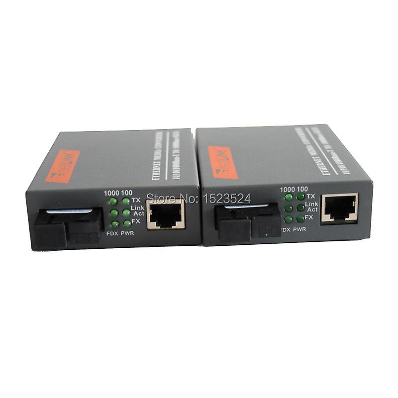 Htb-gs-03 a&b 3pairs gigabit fiber optical media converter 1000mbps single mode single fiber sc ...