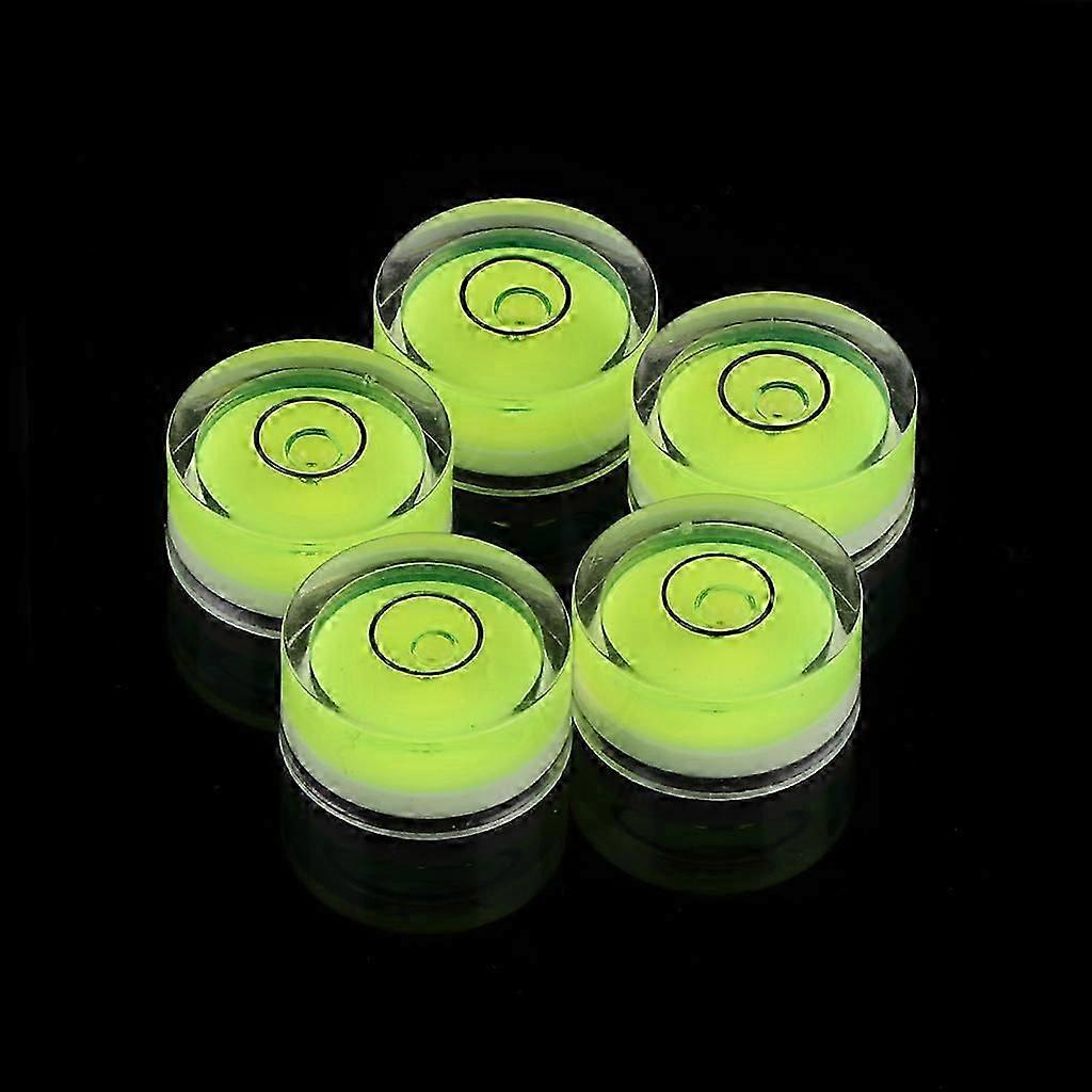 5 Pcs Small Round Bubble Spirit Level Mini Circular Bullseye Level ...