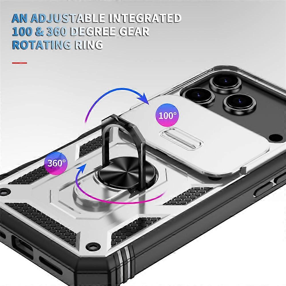 Compatible For iPhone 17 Pro Max Case TPU + PC Slide Camshield ...