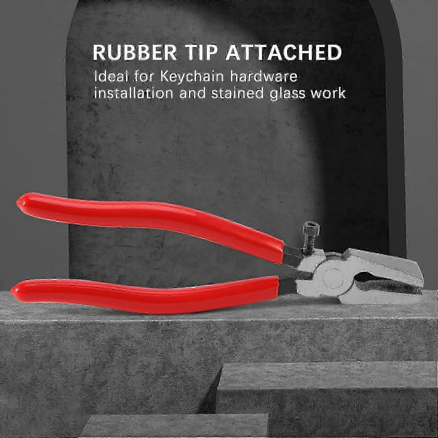 Metal Key Fob Pliers Tool, Heavy Duty Flat Jaws Glass Running Pliers ...