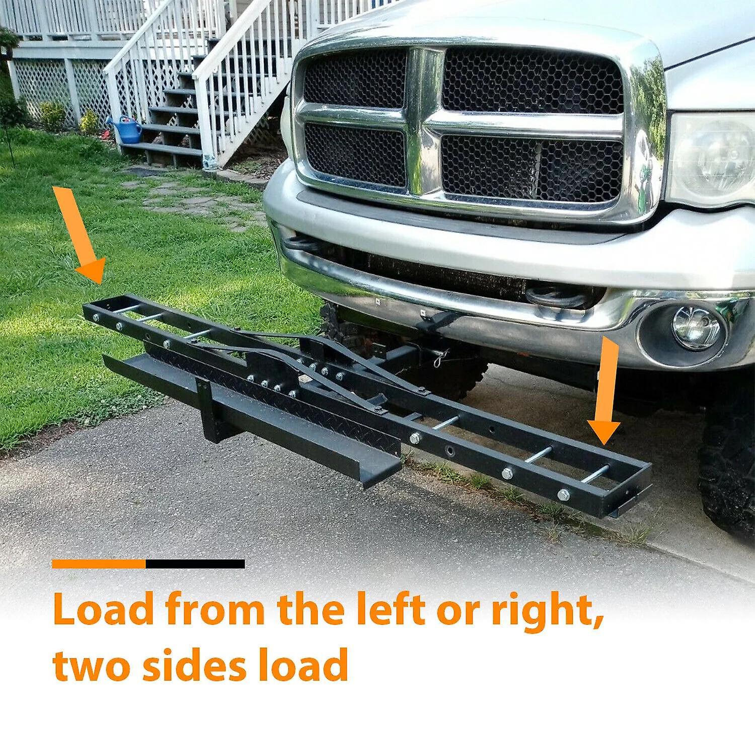 75" Motorcycle Dirt Bike Hitch Carrier Hauler Loading Ramp Holds 500 ...