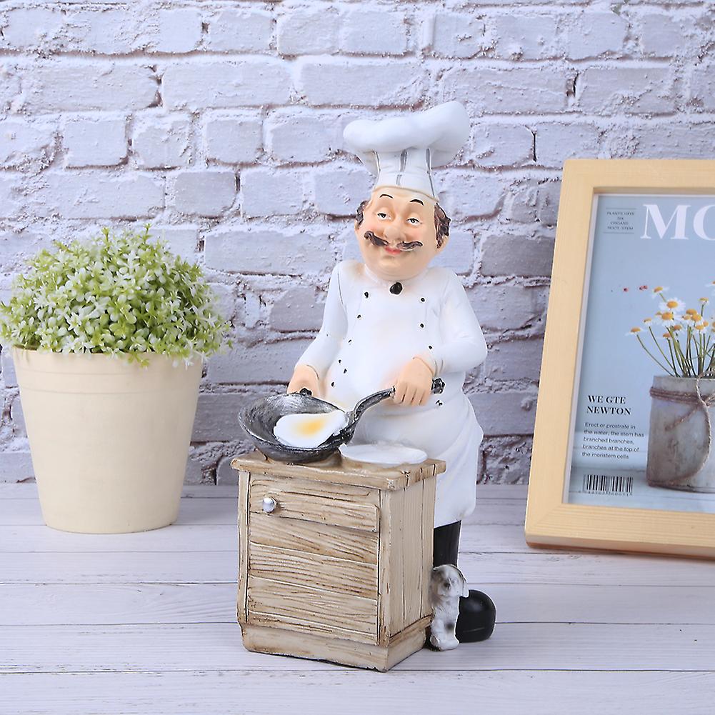 Craft Gift Fashion Chef Resin Decoration Lifelike with Smooth Lines for ...