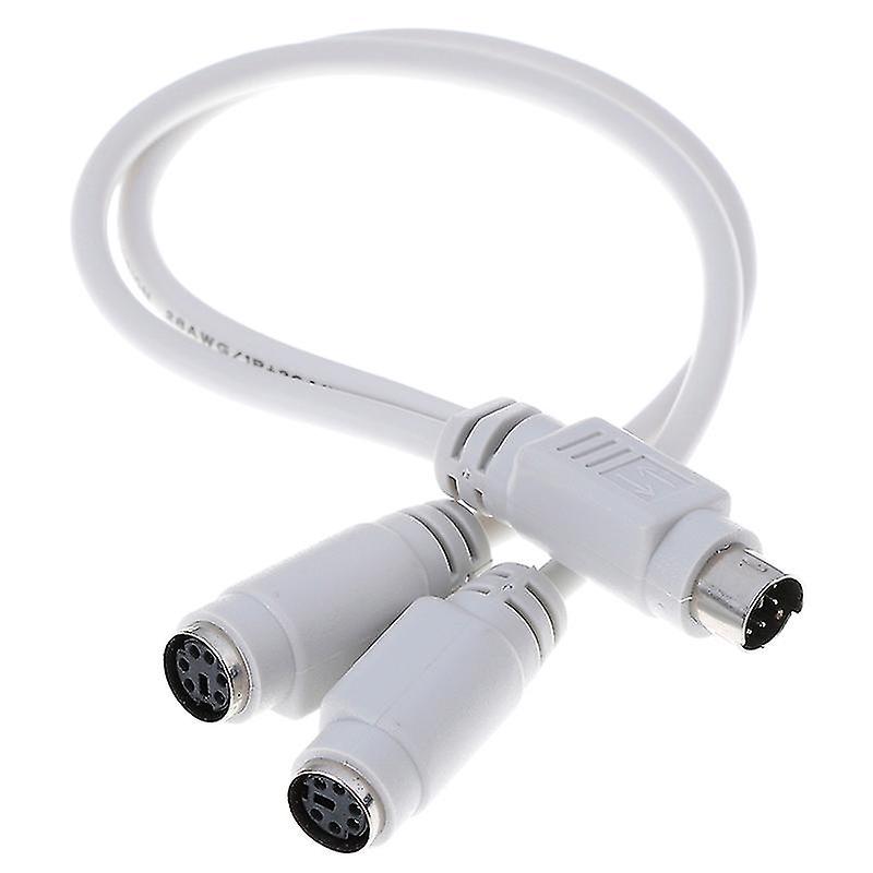 Ps2 1 To 2 Splitter Adapter Cable Mouse Keyboard Ic Card Reader Laser ...