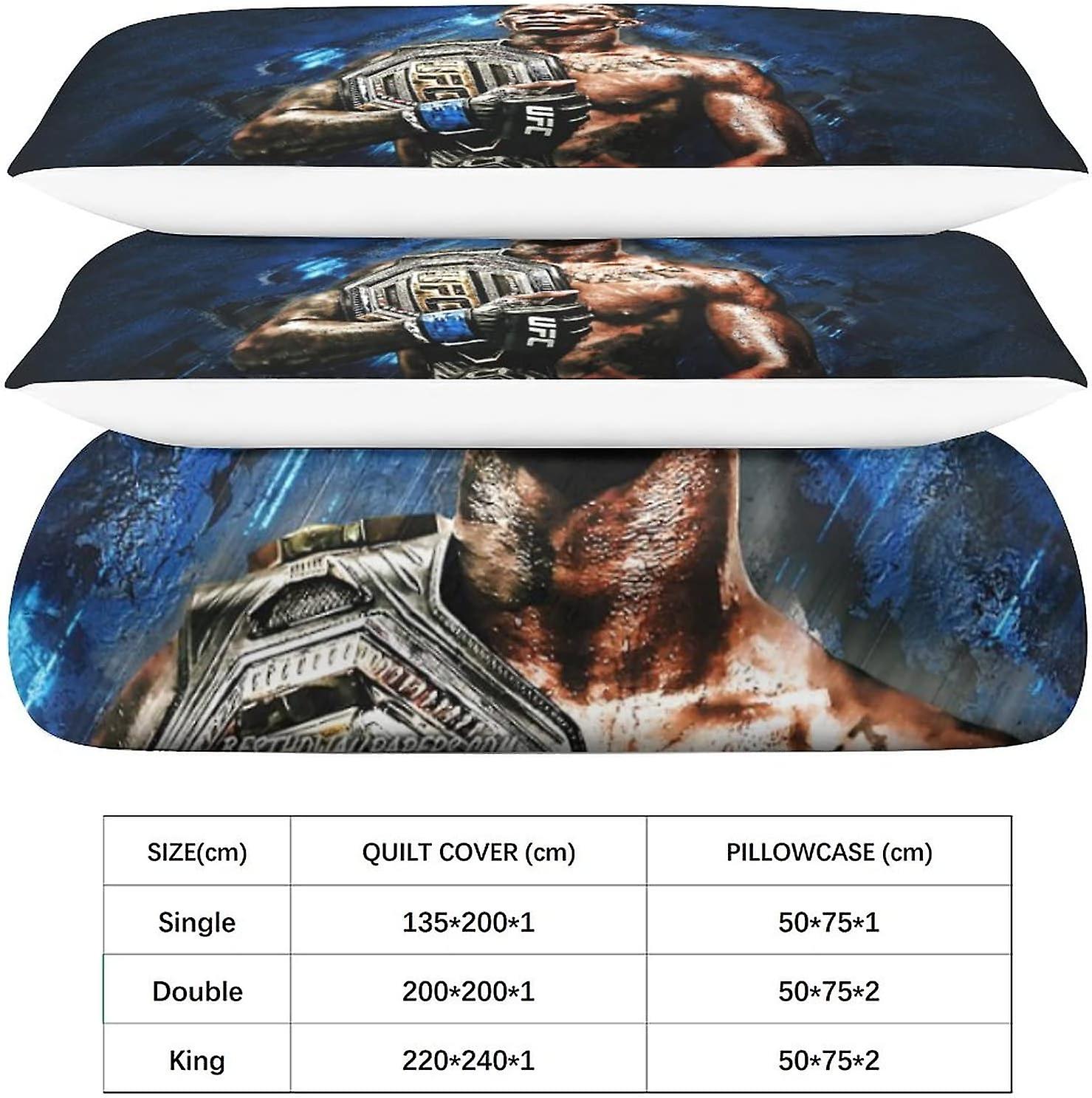 GENBAK UFC Duvet Cover MMA Bedding Set 3D Fighter Soft Comforter Quilt ...
