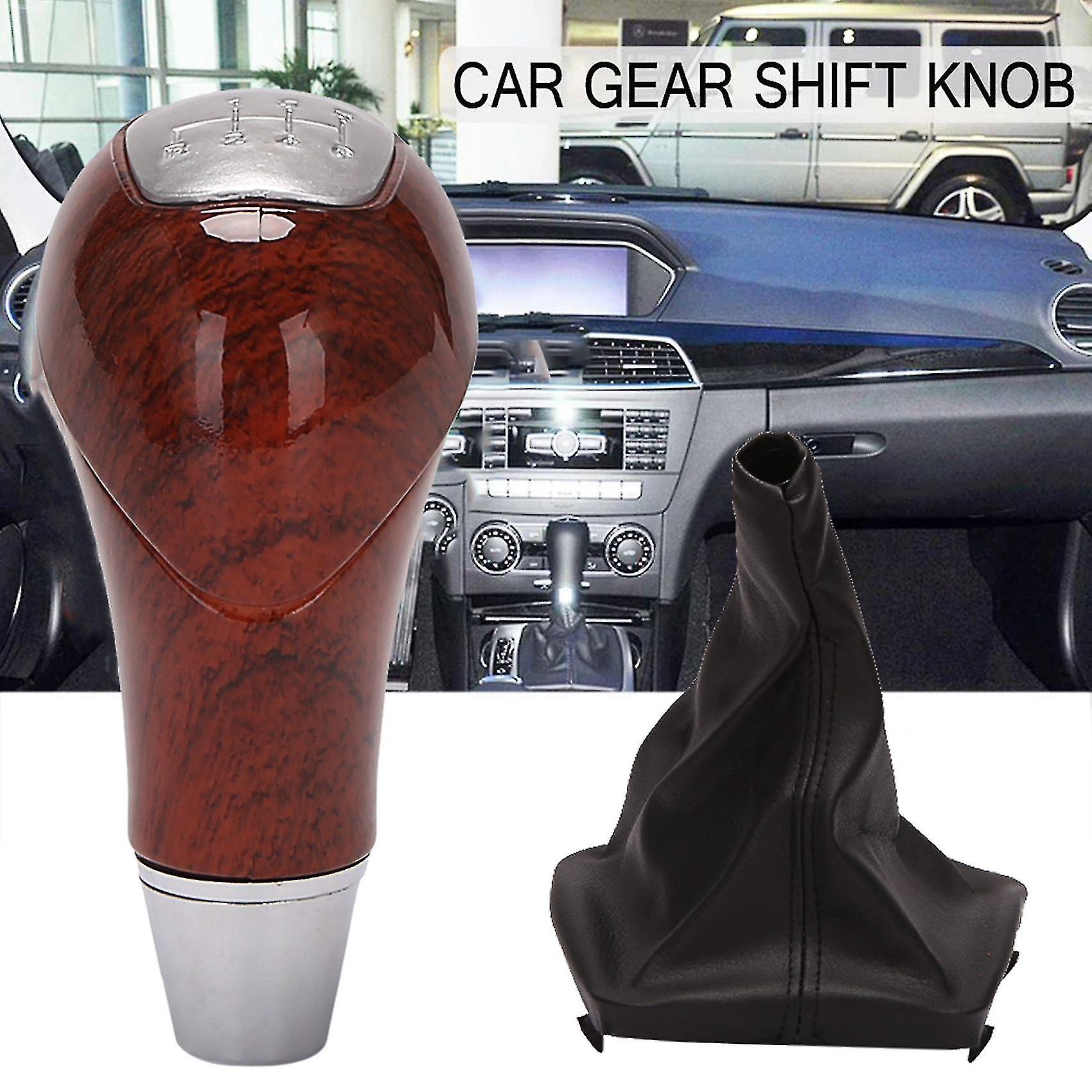 6 Speed Manual Car Gear Shift Knob Shifter Gear Lever Boot For Mercedes ...