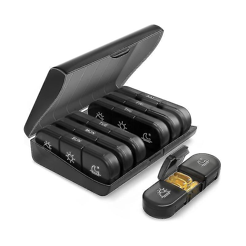 Portable Drawer Pill Box Medicine Tablet Storage Dispenser Organiser ...