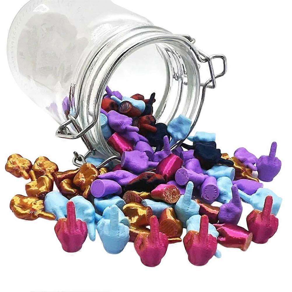 Jar Of Middle Fingers Funny Swear Jar Desk Decor 3D Printed Middle ...