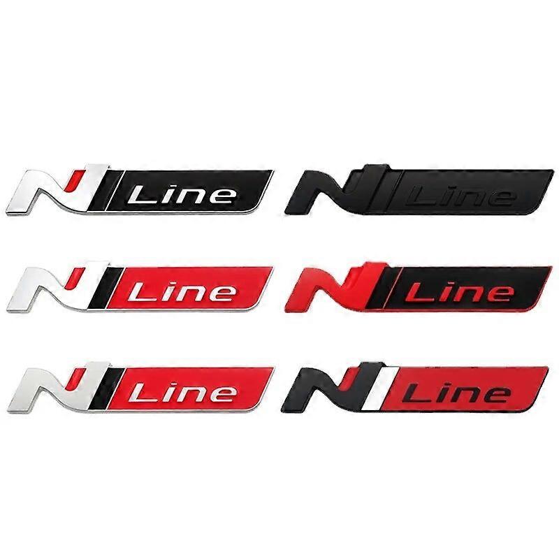 Nline N Line Logo Car Grill Emblem Trunk Badge For Hyundai Sonata i30 ...