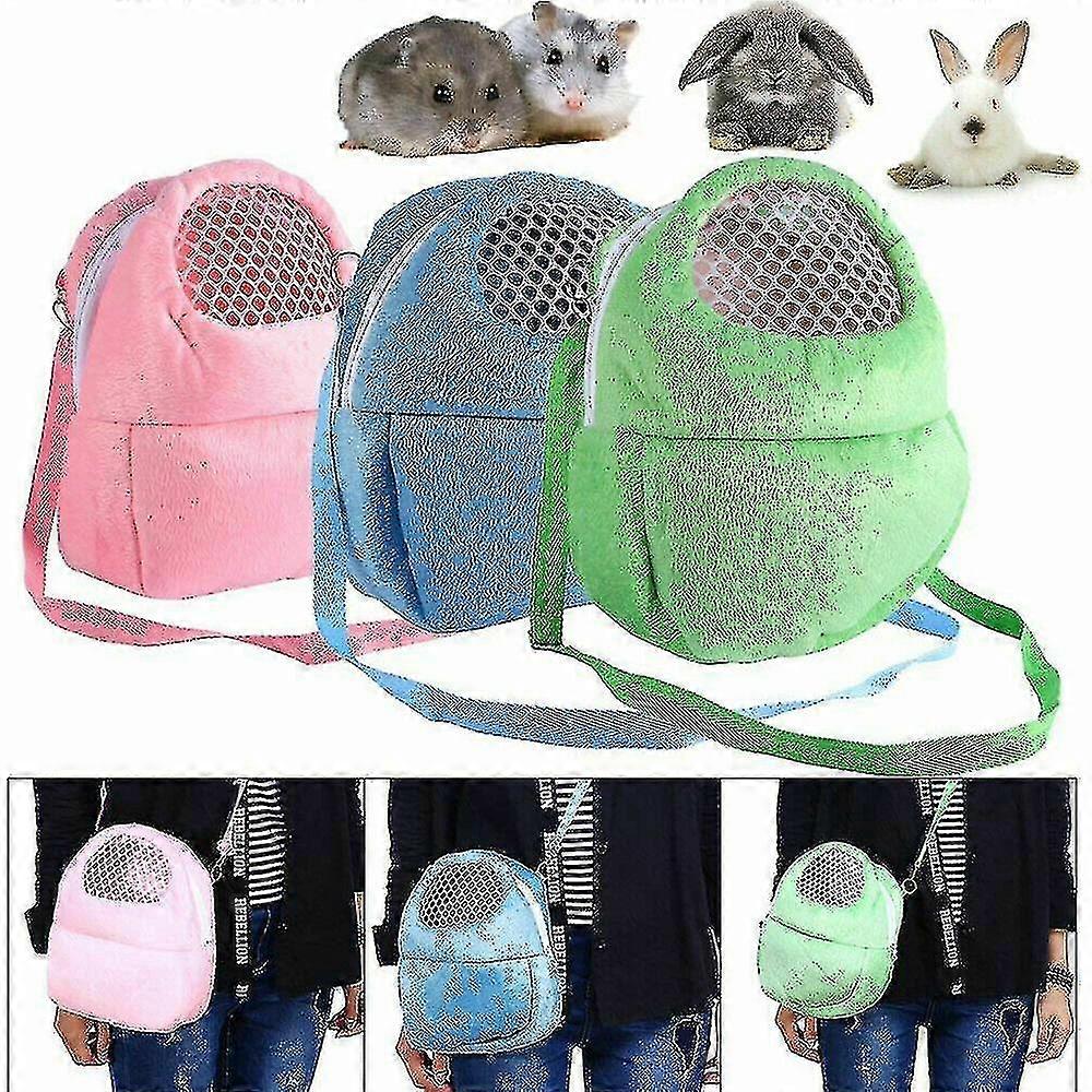 Small Pet Backpack Rabbit Cage Hamster Chinchilla Portable Travel Warm ...