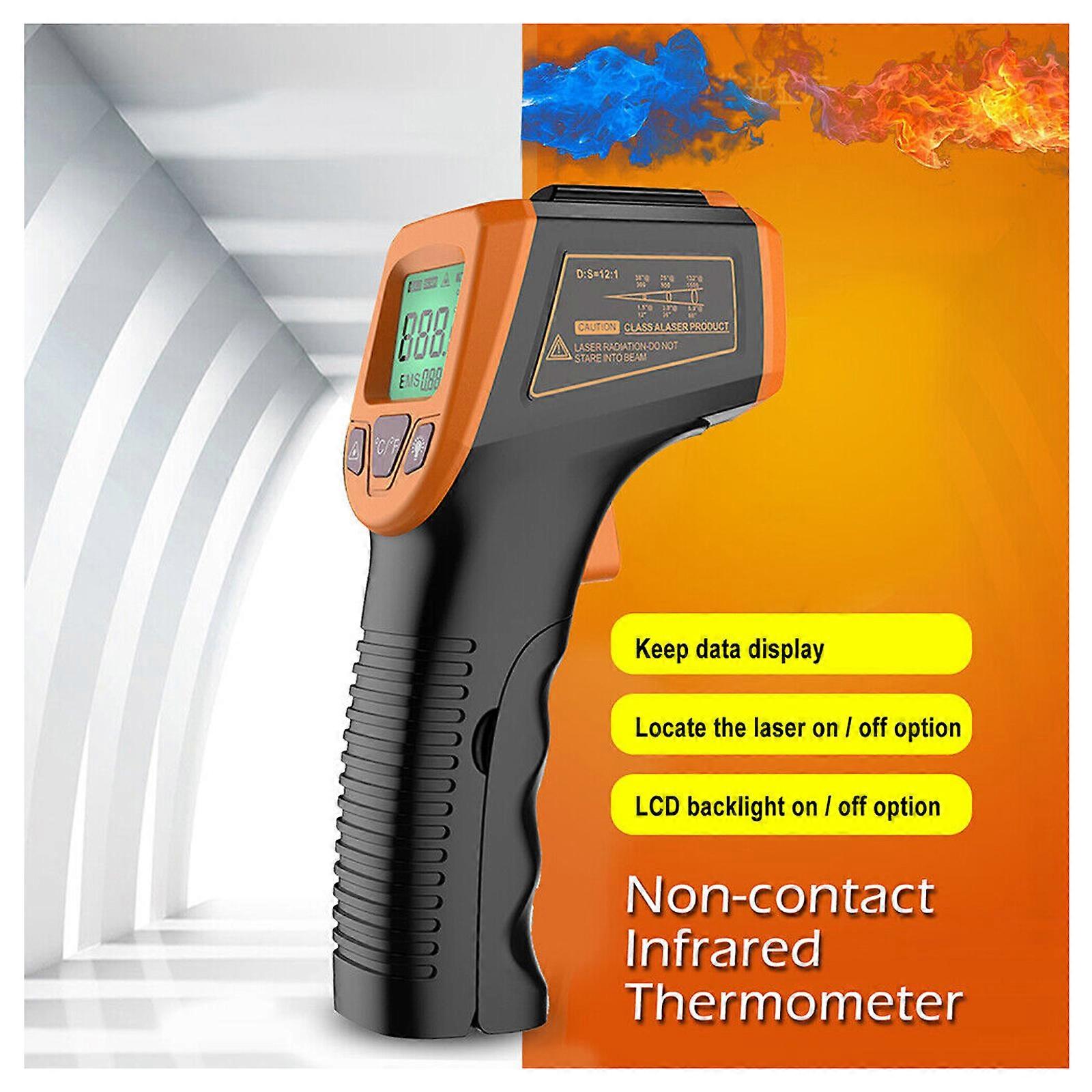 -50 +600C IR Thermometer Infrarot Pyrometer Laser Temperaturmessgert ...