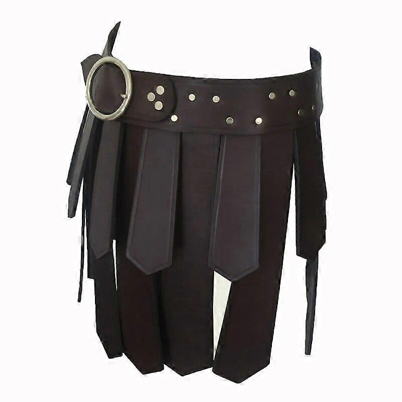 Ancient Roman Legion Gladiator Battle Belt Skirt Men Women Steampunk PU ...