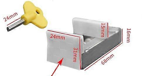 3 Pieces Sliding Bay Lock Sliding Bay Window Block with Key Aluminum ...